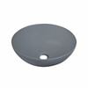 Mondella Matte Round Above Counter Basin Grey Rumba - Bunnings Australia