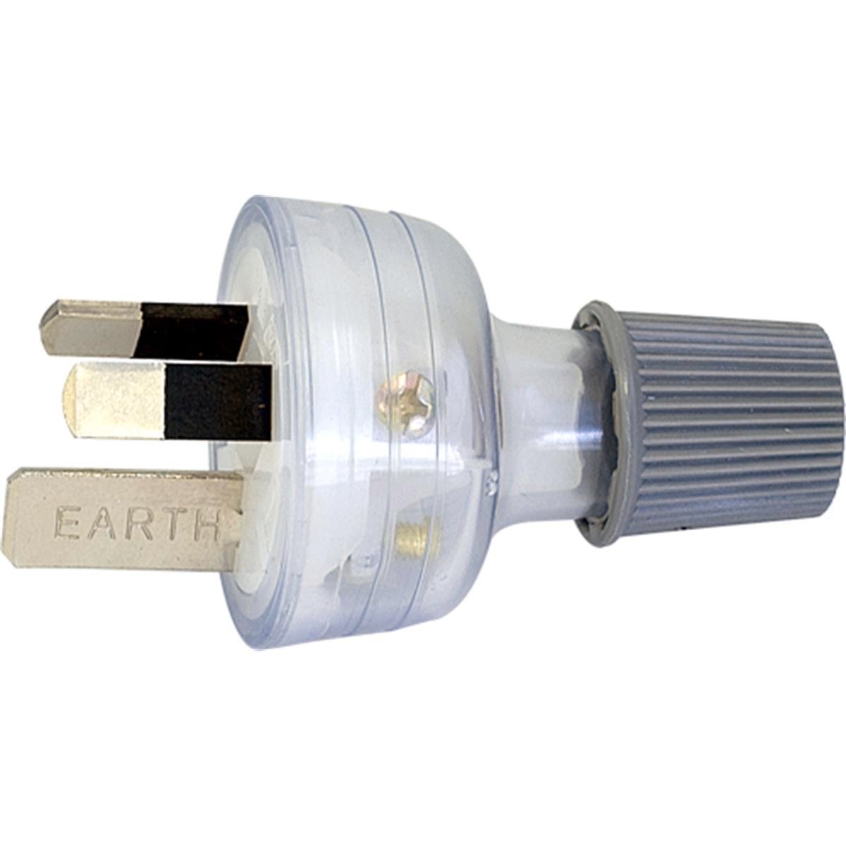 HPM 3 Pin Plug Top 15Amp - Clear - Bunnings New Zealand