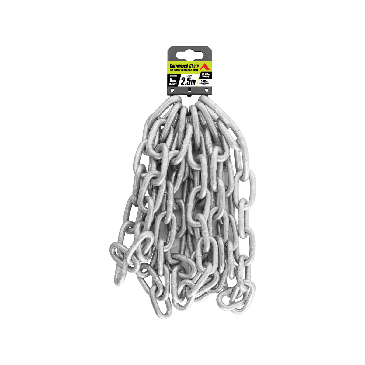 Pinnacle 8mm 5/16" x 2.5m Galvanised Chain - Bunnings Australia
