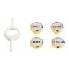 Kinetic 5mm and 10mm Gold Hot and Cold Tap Buttons - 2 Pairs - Bunnings ...