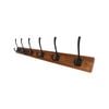 Adoored 950mm Black 6 Hook Rustic Hat And Coat Rack - Bunnings Australia