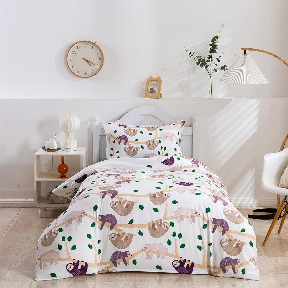 3D Cartoon Animal Sloth Quilt Cover Set Bedding Set Duvet Cover ...