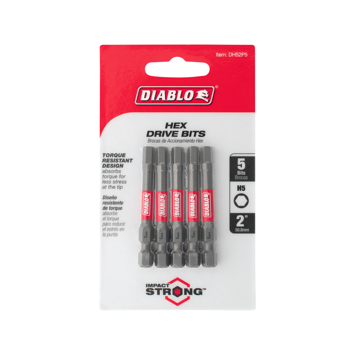 Diablo H5 50mm Power Bit - 5 Pack - Bunnings Australia