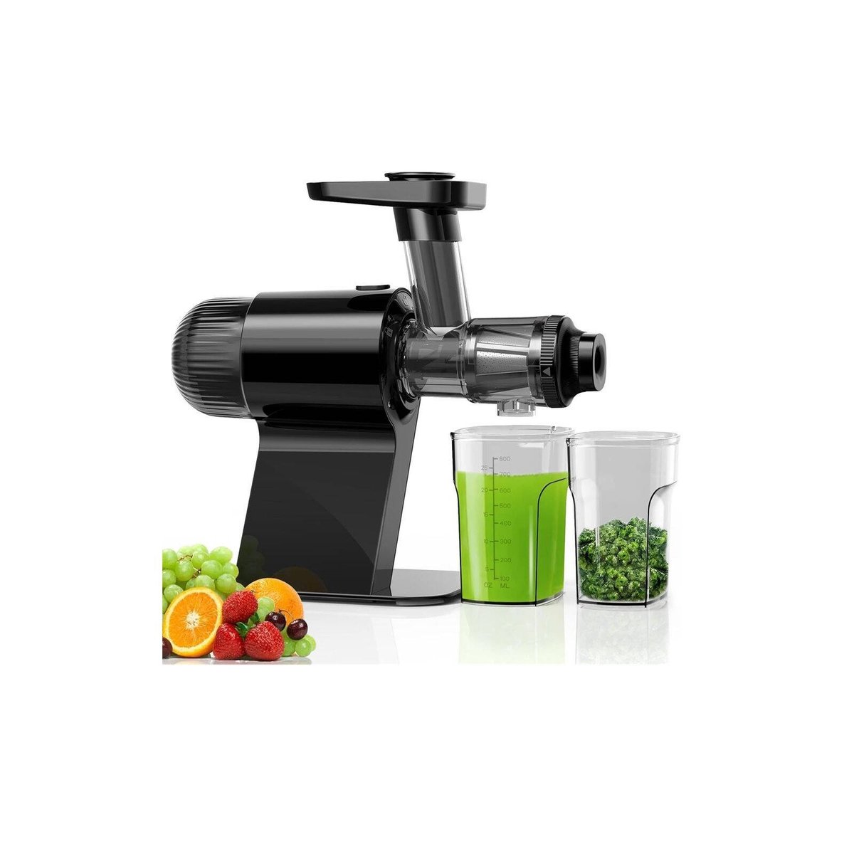 Cold Press Masticating Juicer with Quiet Motor - Black - Bunnings Australia