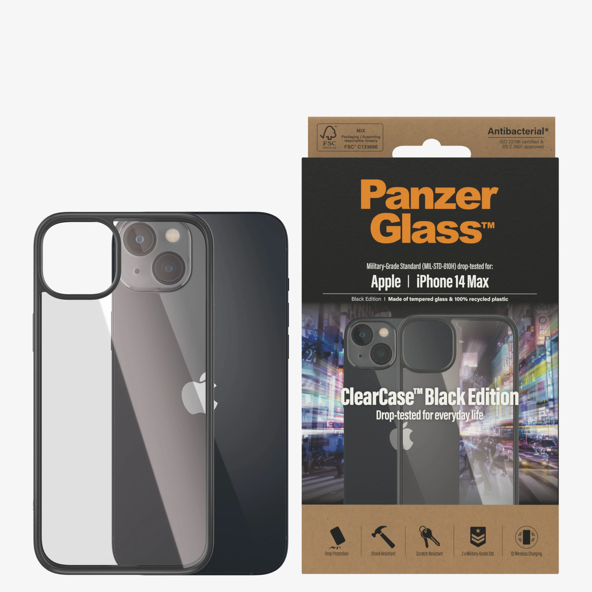 PanzerGlass ClearCase For Apple IPhone 14 Plus - Black - Bunnings Australia
