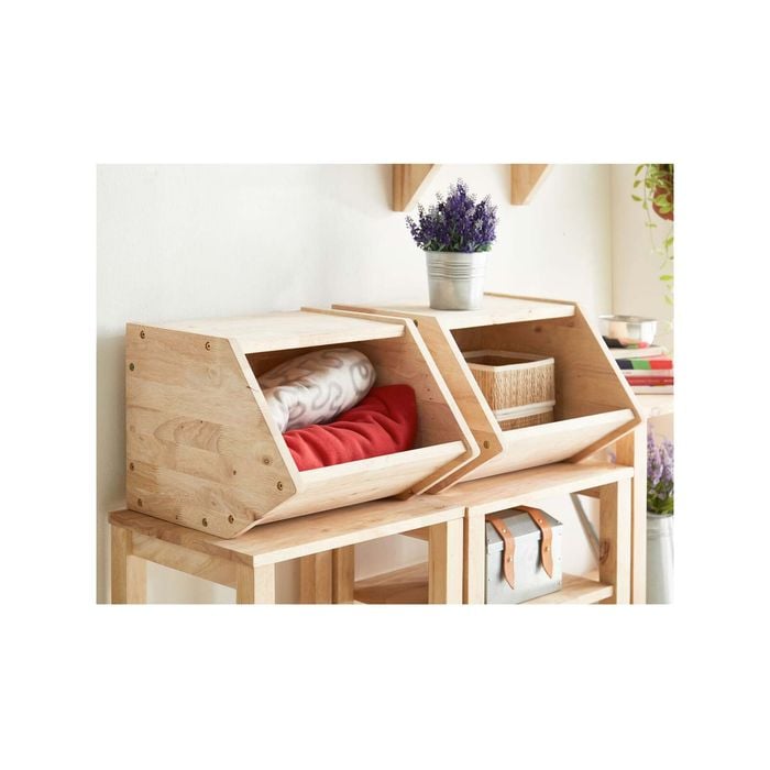 Natural Signature 385mm Raw Natural 2 Piece Stegros Stacking Box Set ...