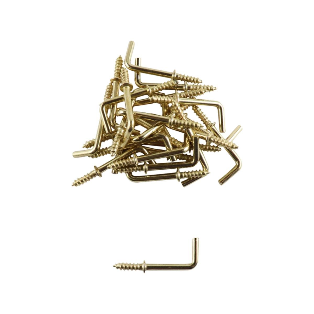 Everhang 19mm Brass Plated Square Hooks - 25 Pack - Bunnings New Zealand
