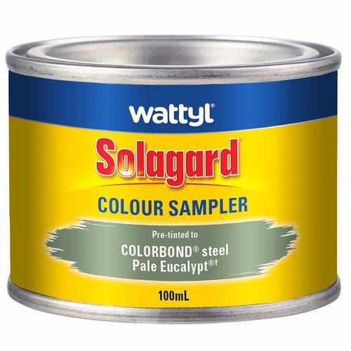 Wattyl Solagard 100ml Pre-tinted Pale Eucalypt Low Sheen Colour Sampler ...