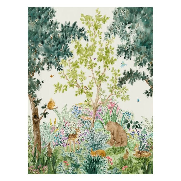 Green Forest Friends Mural Wallpaper 2.1m x 2.8m - Bunnings Australia