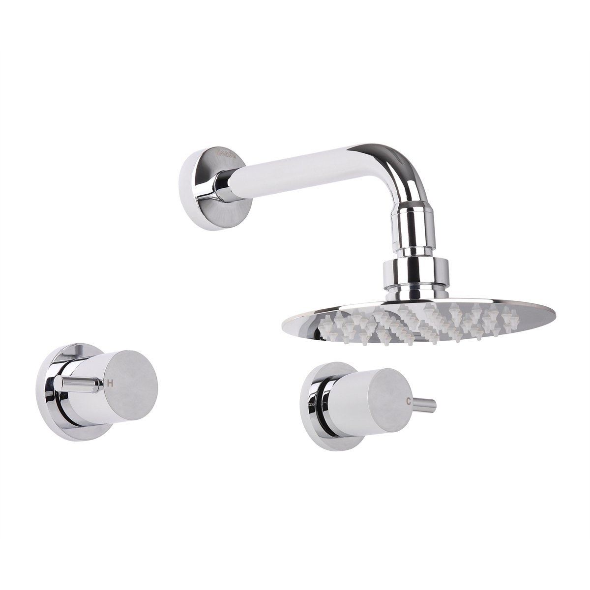 Mondella WELS 3 Star 9L/min Chrome Resonance Pin Lever Shower Tap Set ...