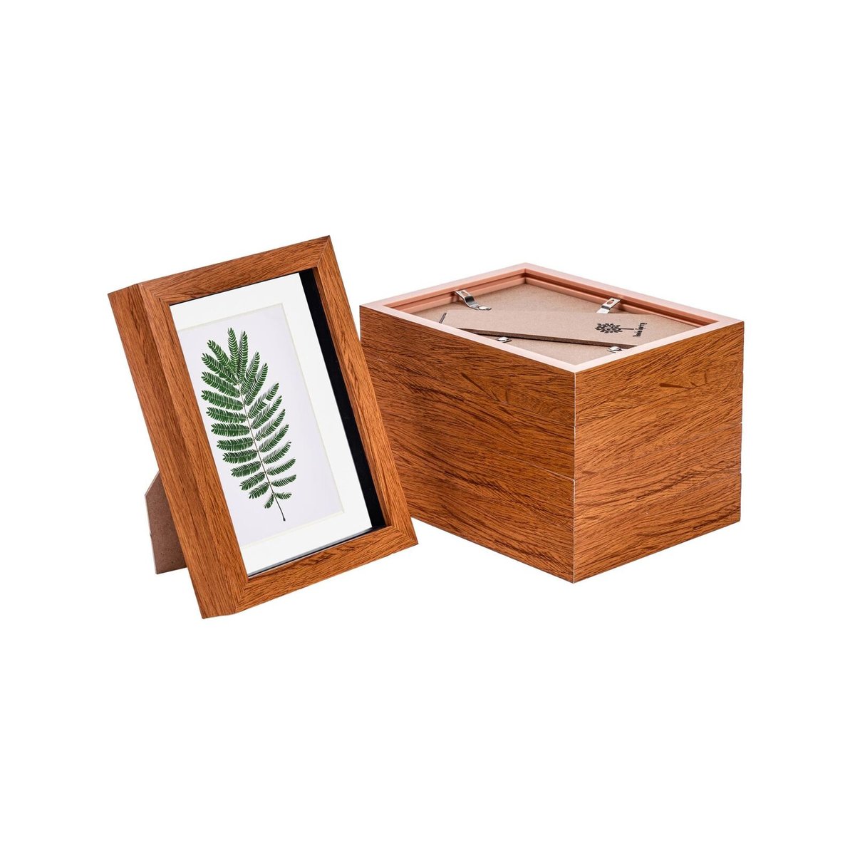 Nicola Spring Acrylic 3D Box Photo Frames with 4" x 6" Mounts - 5" x 7 ...