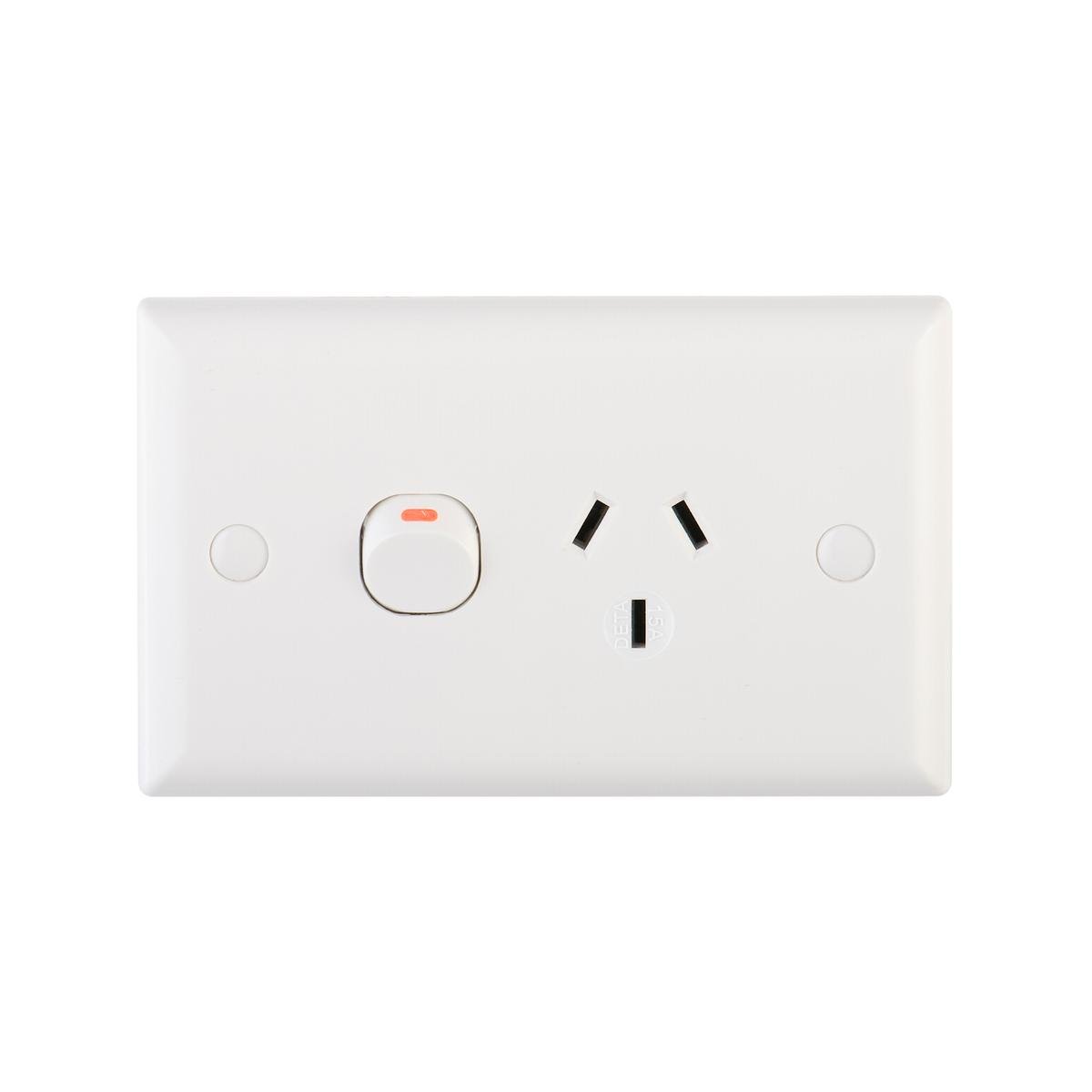 DETA 15Amp Solid Plate Single Power Point - Bunnings Australia