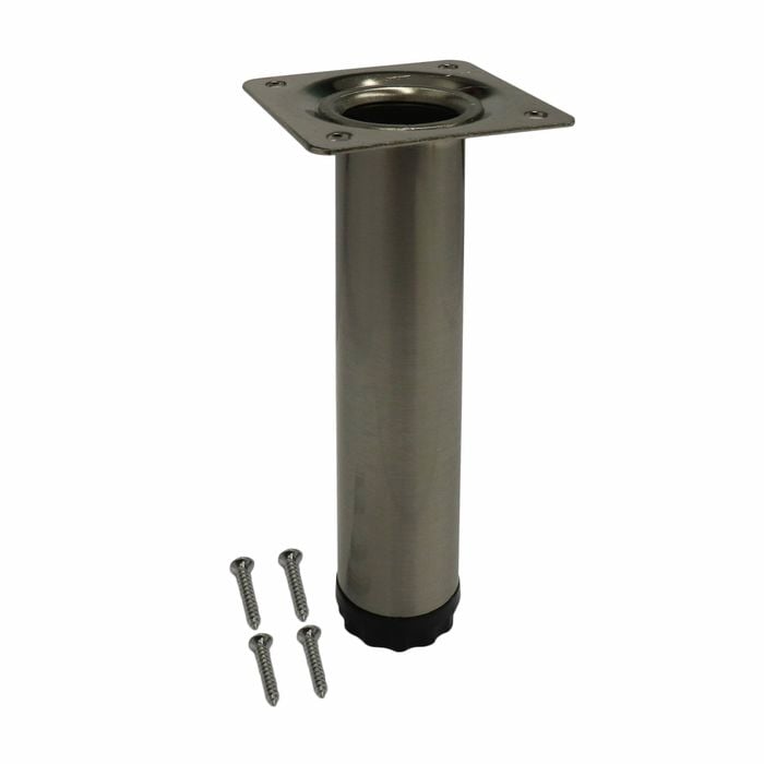 Adoored 30 x 150mm Brushed Nickel Round Leg Furniture Bunnings Australia