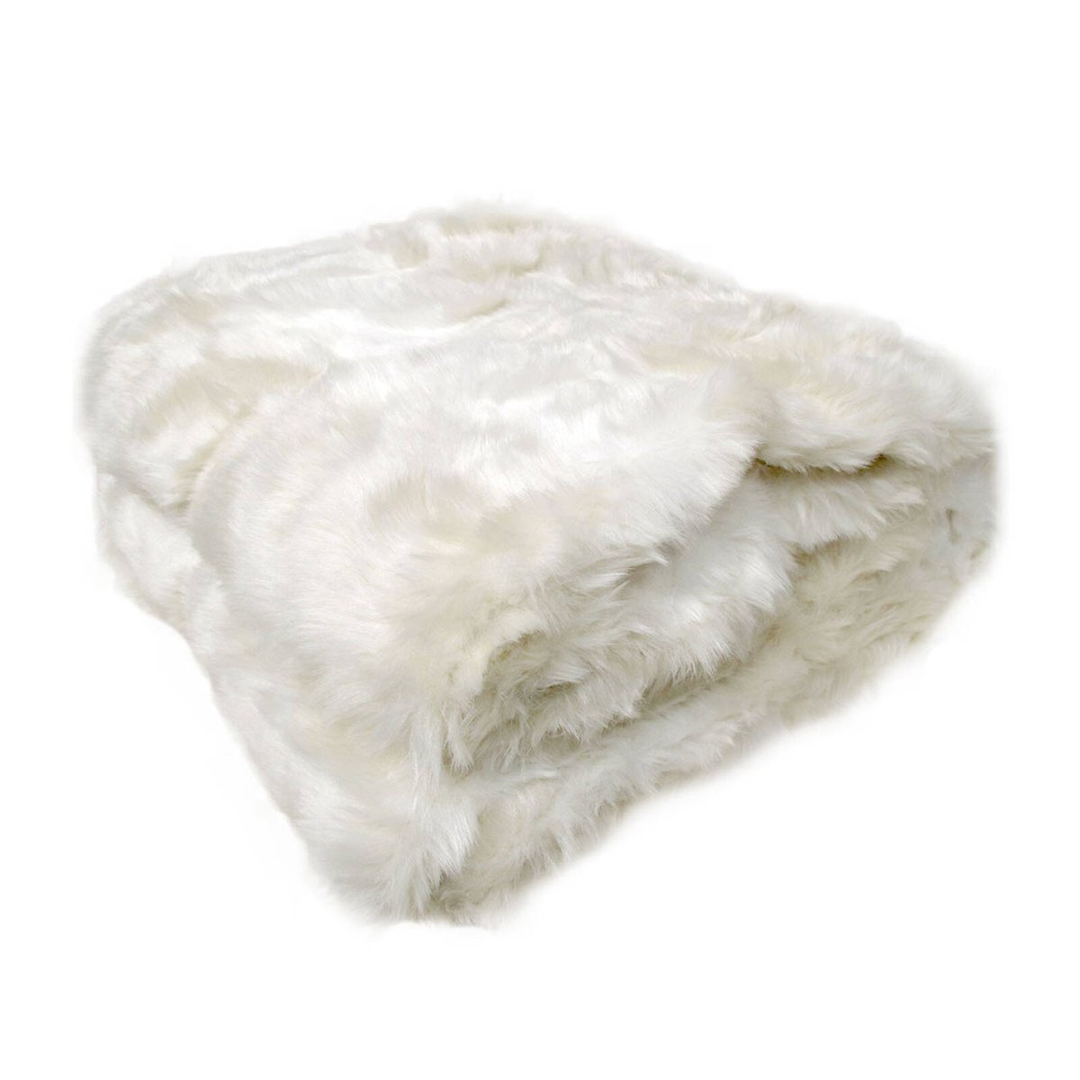 Radisson Snow Fox Luxury Animal Faux Fur Throw Rug 127 x 152 cm ...
