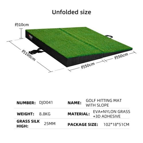 PGM GOLF Slop 1Mx1M Commercial Class Driving Range Hitting Mat DJD041 ...