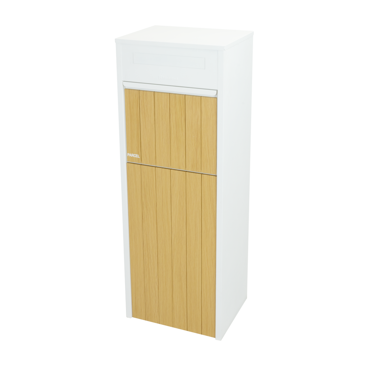 Sandleford 100cm White Matte Peninsula Parcel Letterbox - Bunnings ...