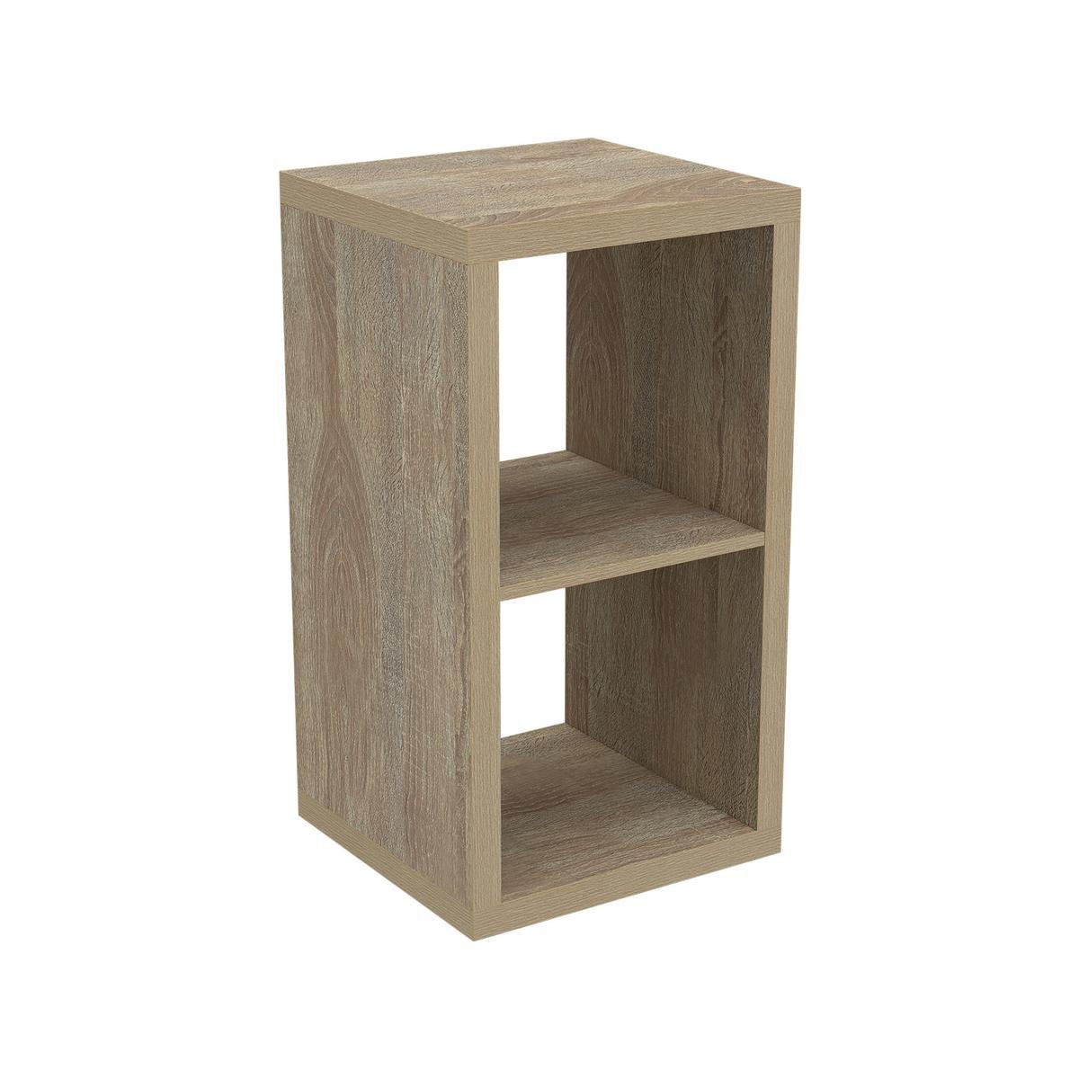 Flexi Storage Clever Cube 410 x 760 x 390mm Oak 1 x 2 Storage Unit ...