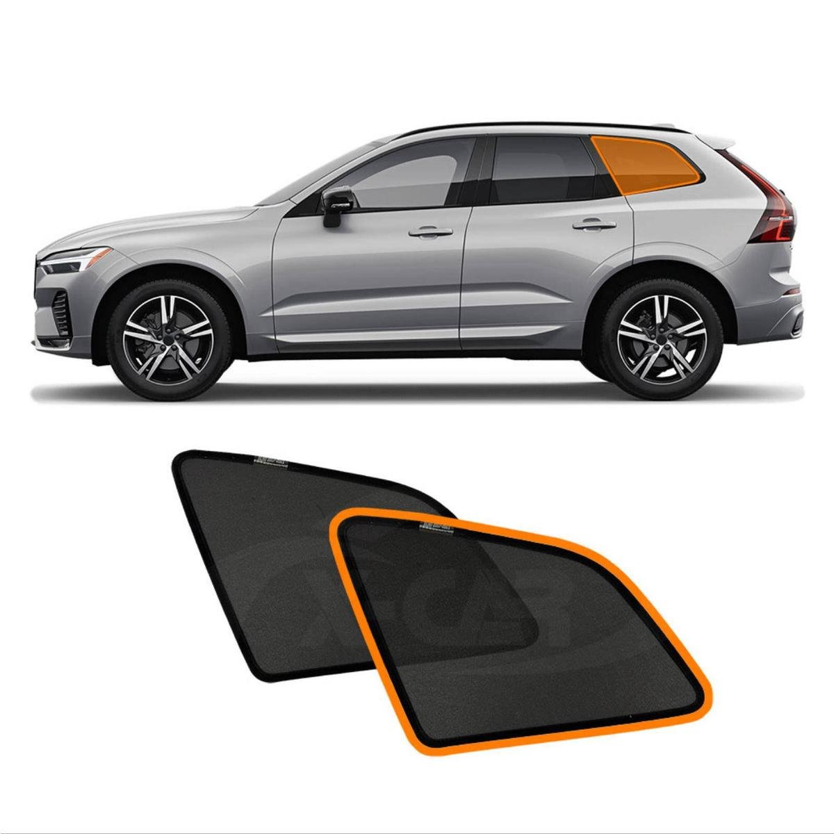Port Window Sun Shade for Volvo XC60 2017-2024 Car Sun Blind Mesh Third ...