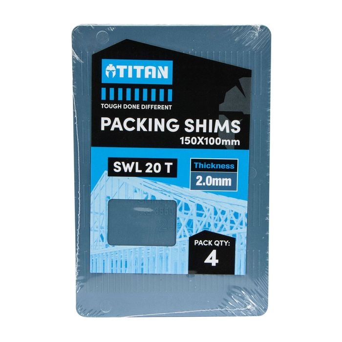 Titan 2 x 150 x 100 mm 4 Piece Blue Shim Packing - Bunnings Australia