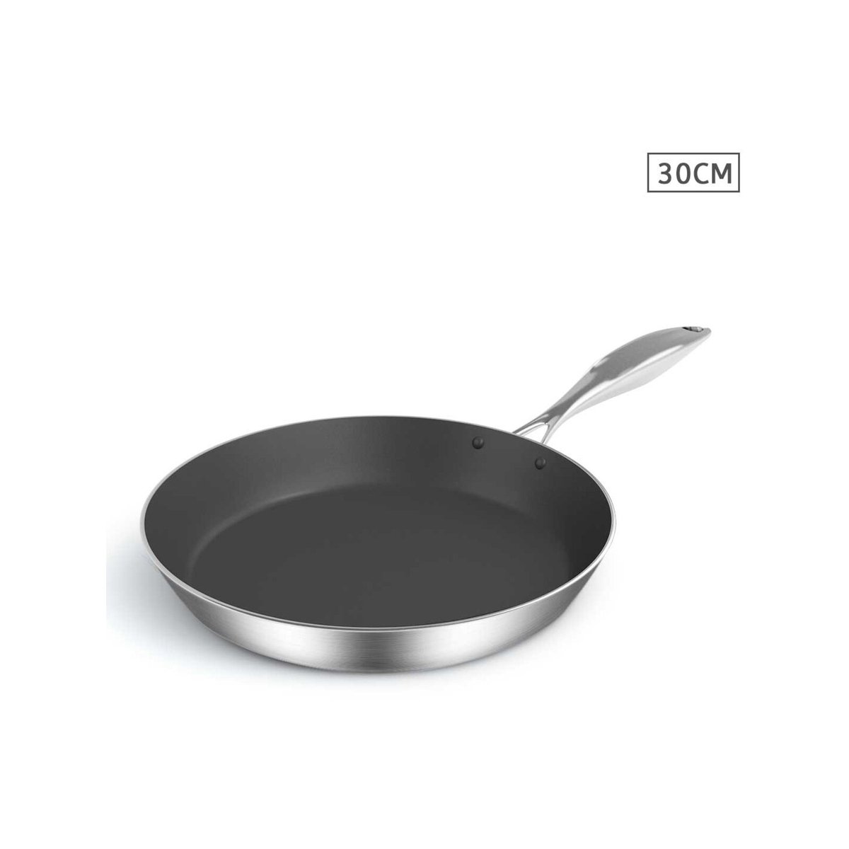 SOGA Stainless Steel 30cm Induction Non Stick Fry Pan - Bunnings Australia