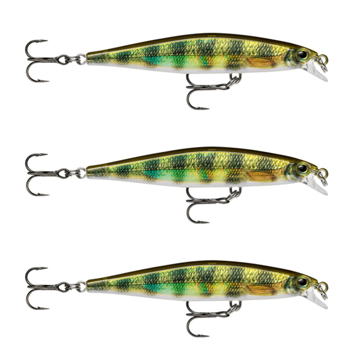 3x Rapala 7cm Shadow Rap Slow Sink Shallow Jerkbait Fishing Lures ...