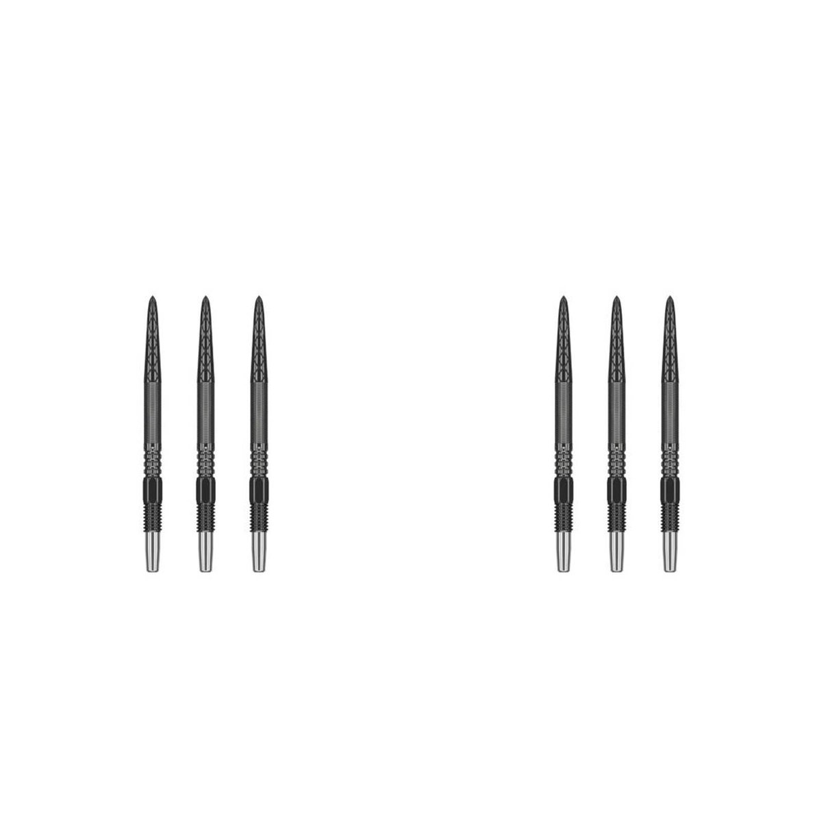 6pc Target Swiss DX Diamond Grip Dart Points 30mm - Black - Bunnings ...