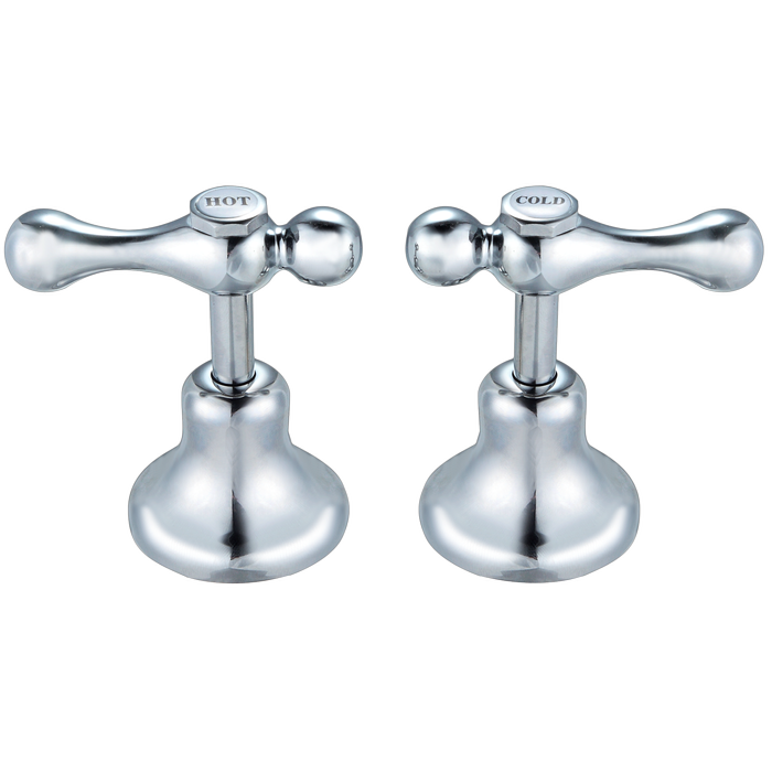 Shaw & Mason Chrome 1/4 Turn Lever Basin Top Assembly - Pair - Bunnings ...