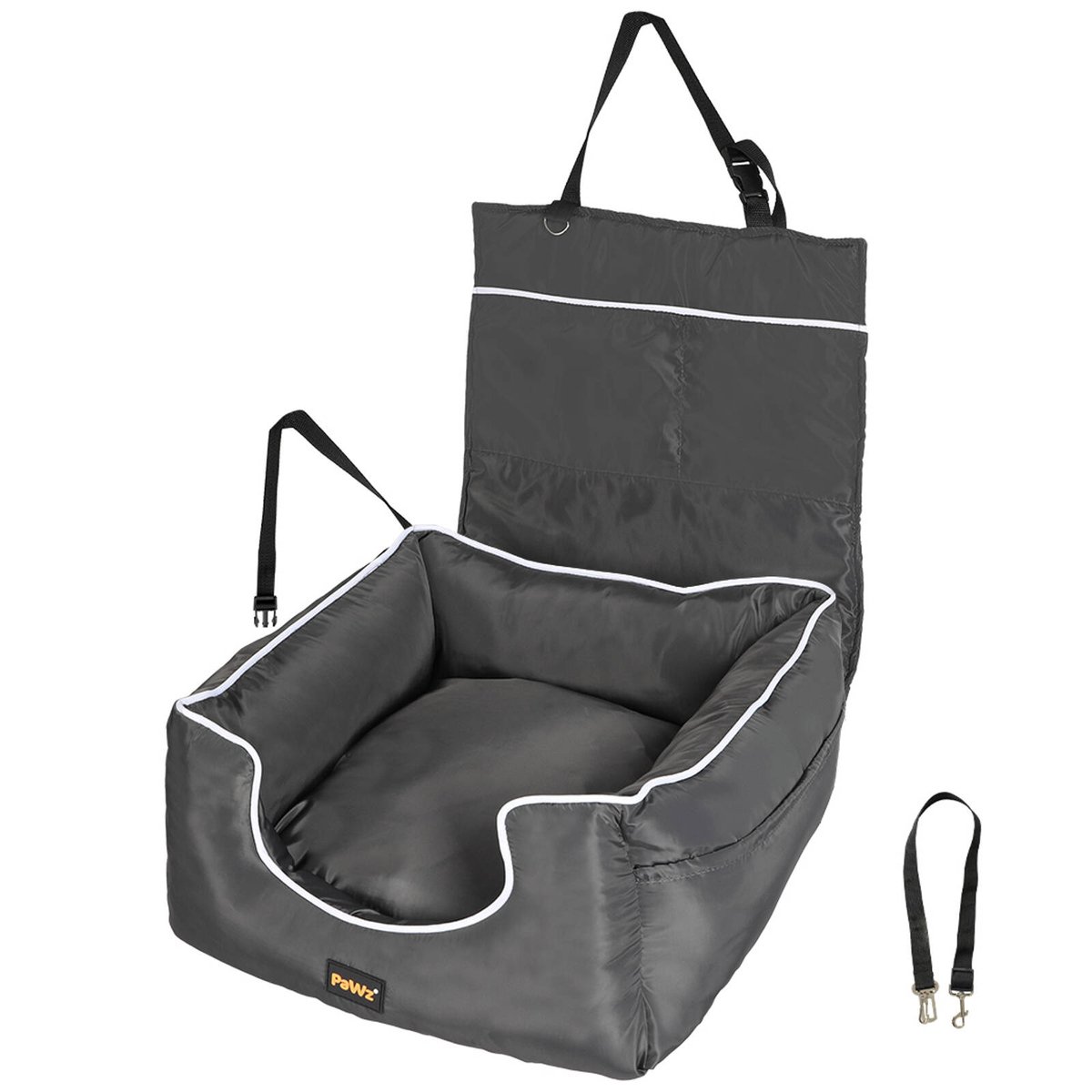 Pawz Dog Car Booster Seat Waterproof Grey - Bunnings Australia