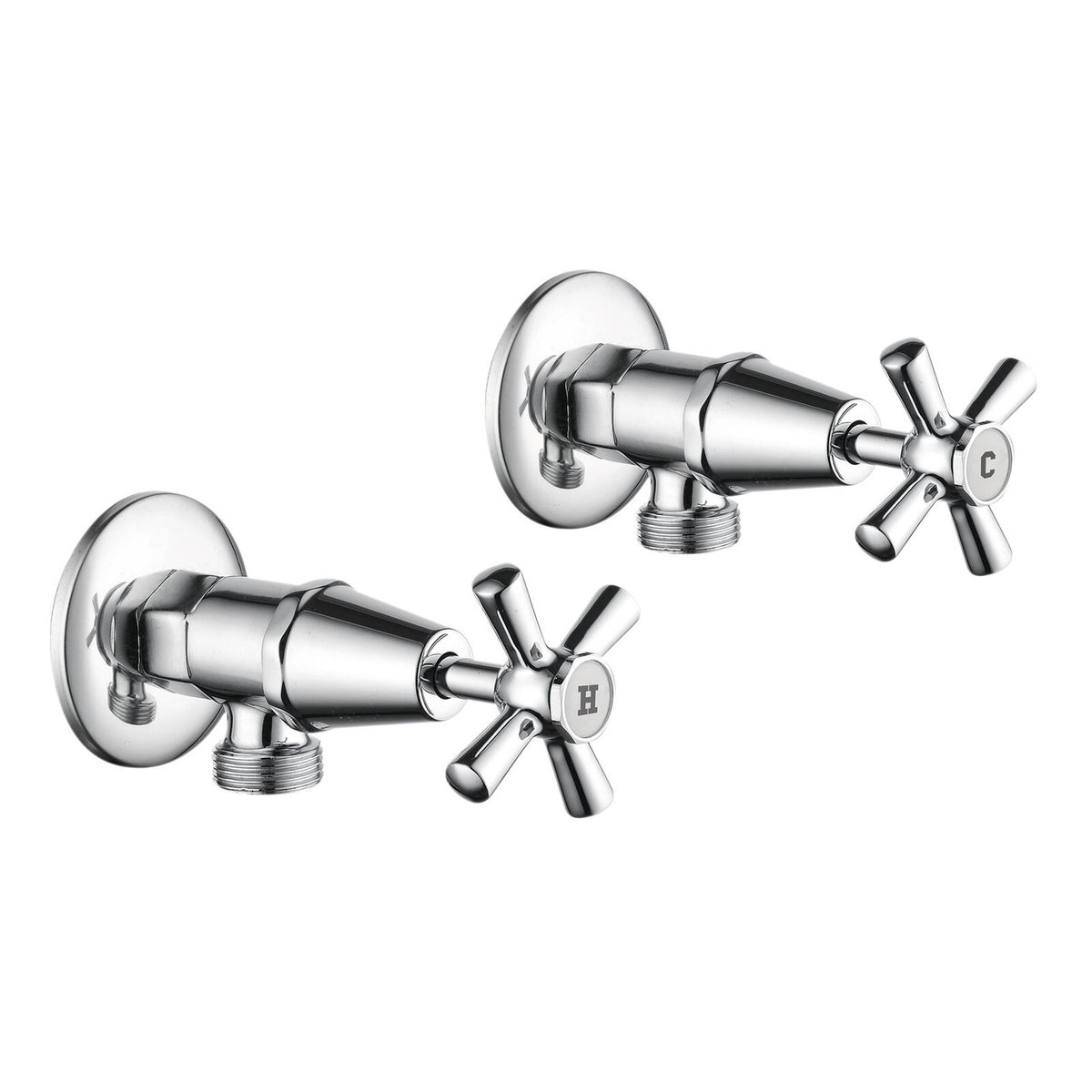 Estilo Chrome Jumper Valve Cross Handle Washing Machine Set - Bunnings ...