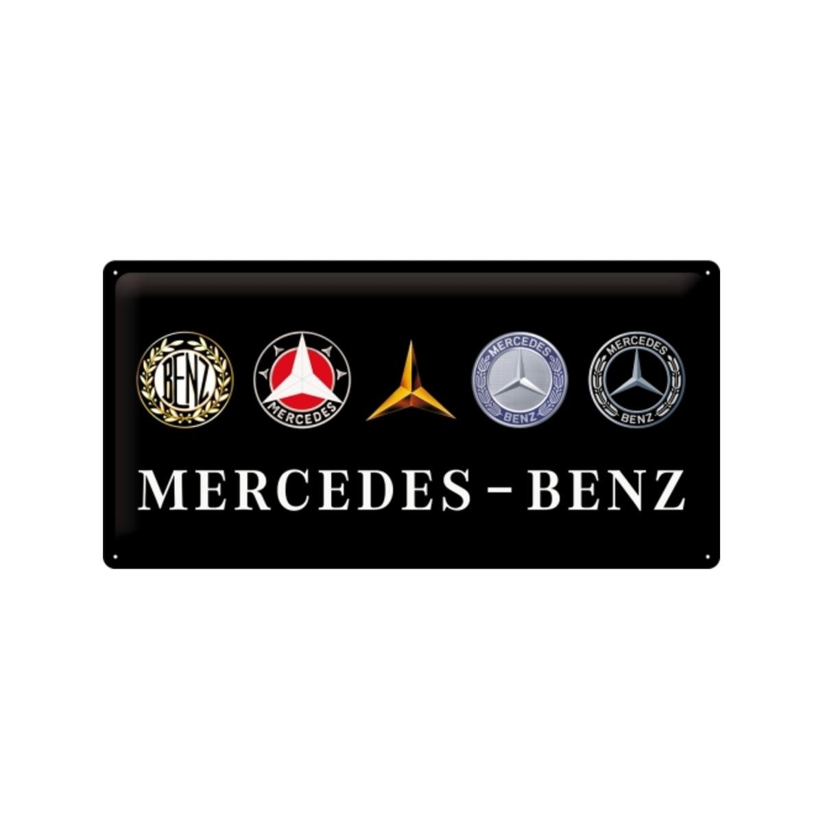 Nostalgic-Art Long Sign Mercedes-Benz Logo Evolution - Bunnings Australia