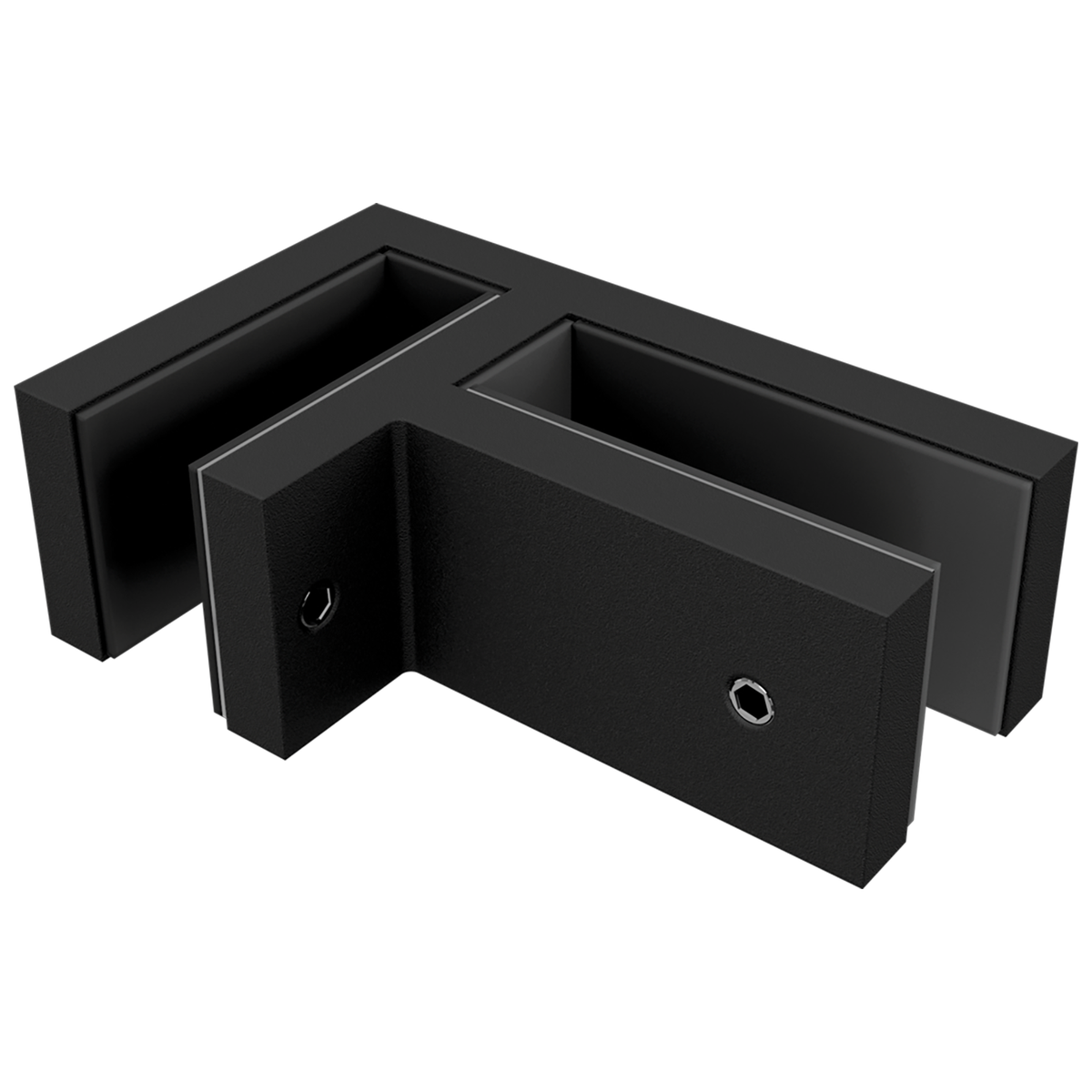 ProtectorAl 120 x 80 x 25mm Matt Black Glass To Glass Friction Fit ...