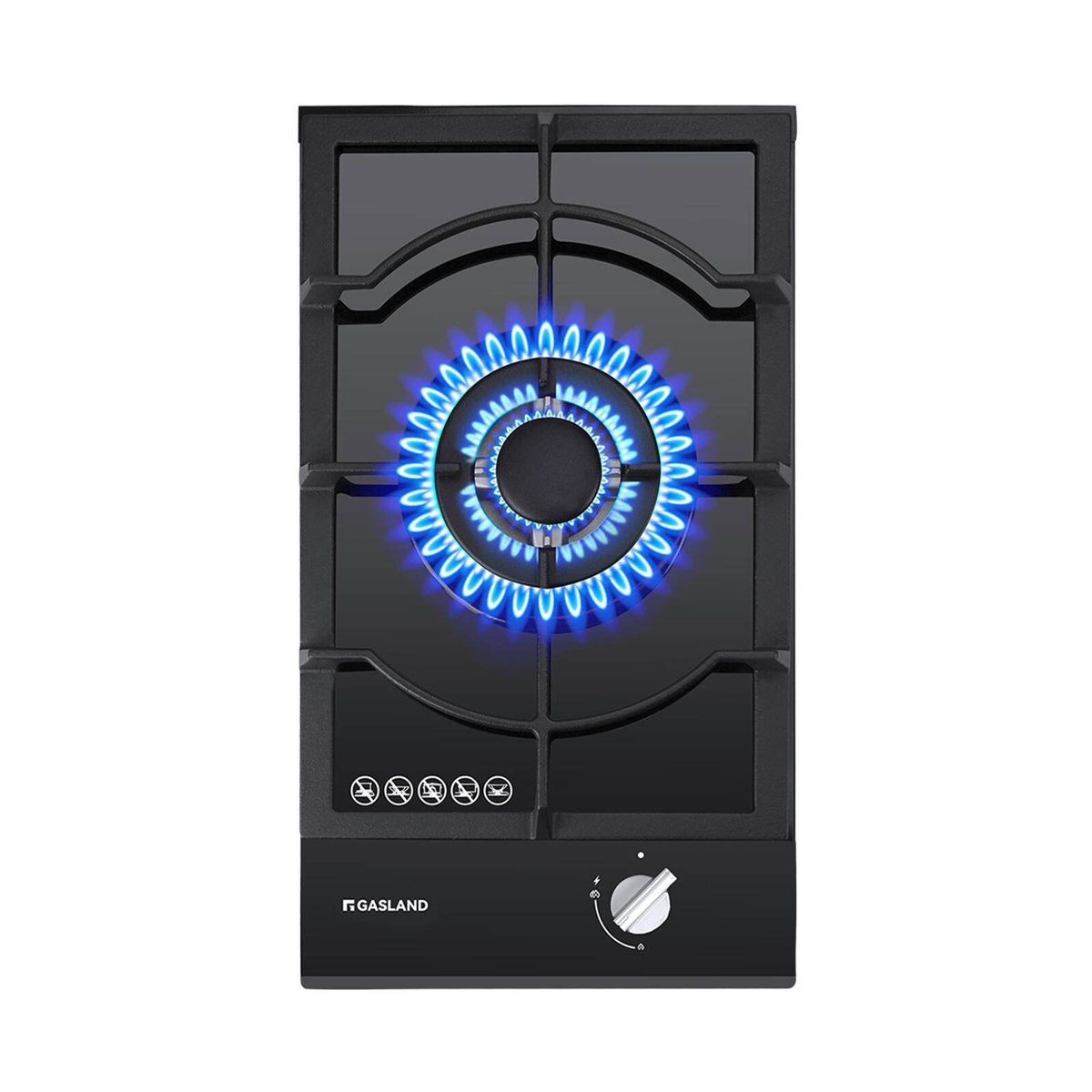 Gasland Chef 30cm Gas Cooktop Black with Single Burner - Bunnings Australia