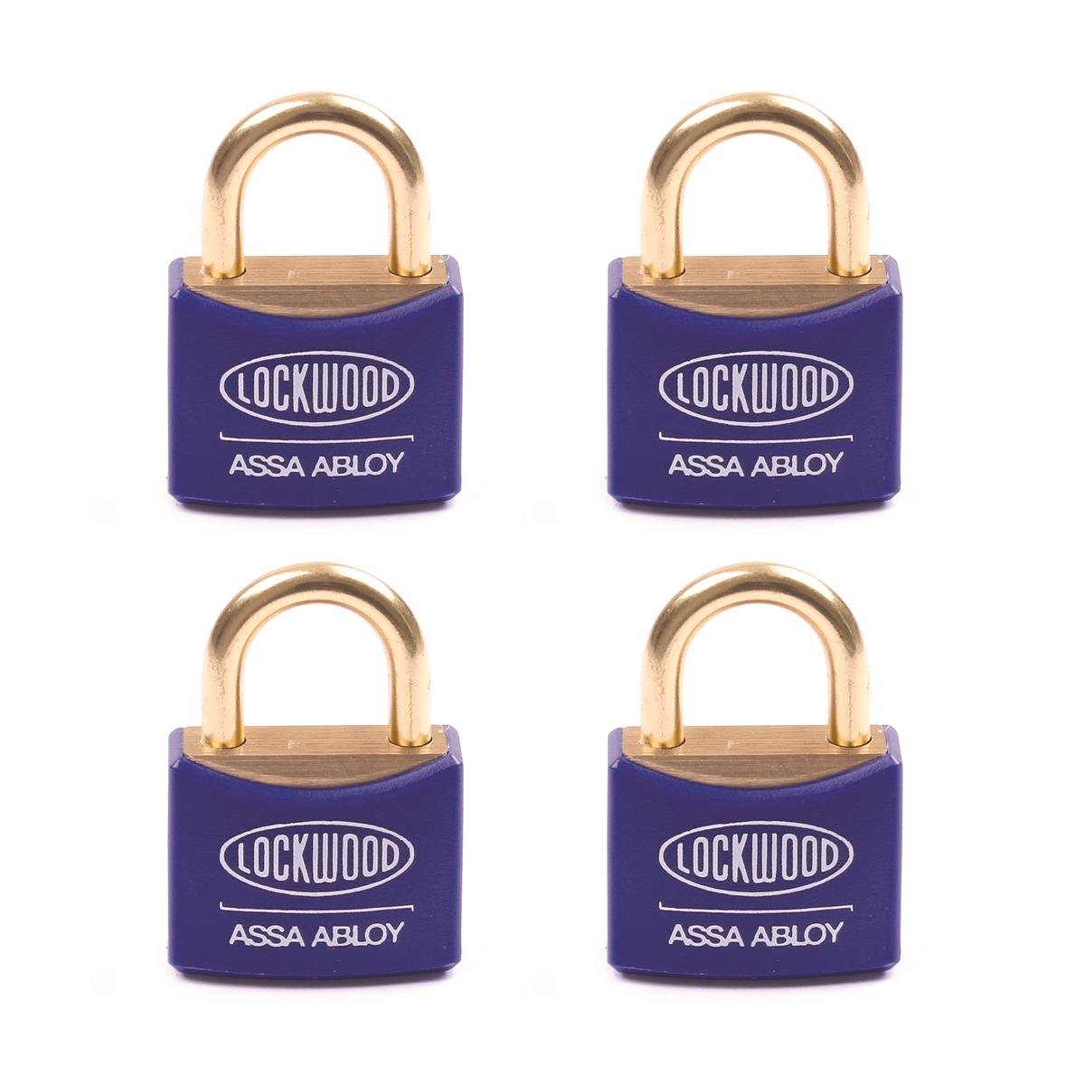 Lockwood 30mm Body 19mm Shackle Opening 110 Series Padlock - Quad Pack ...