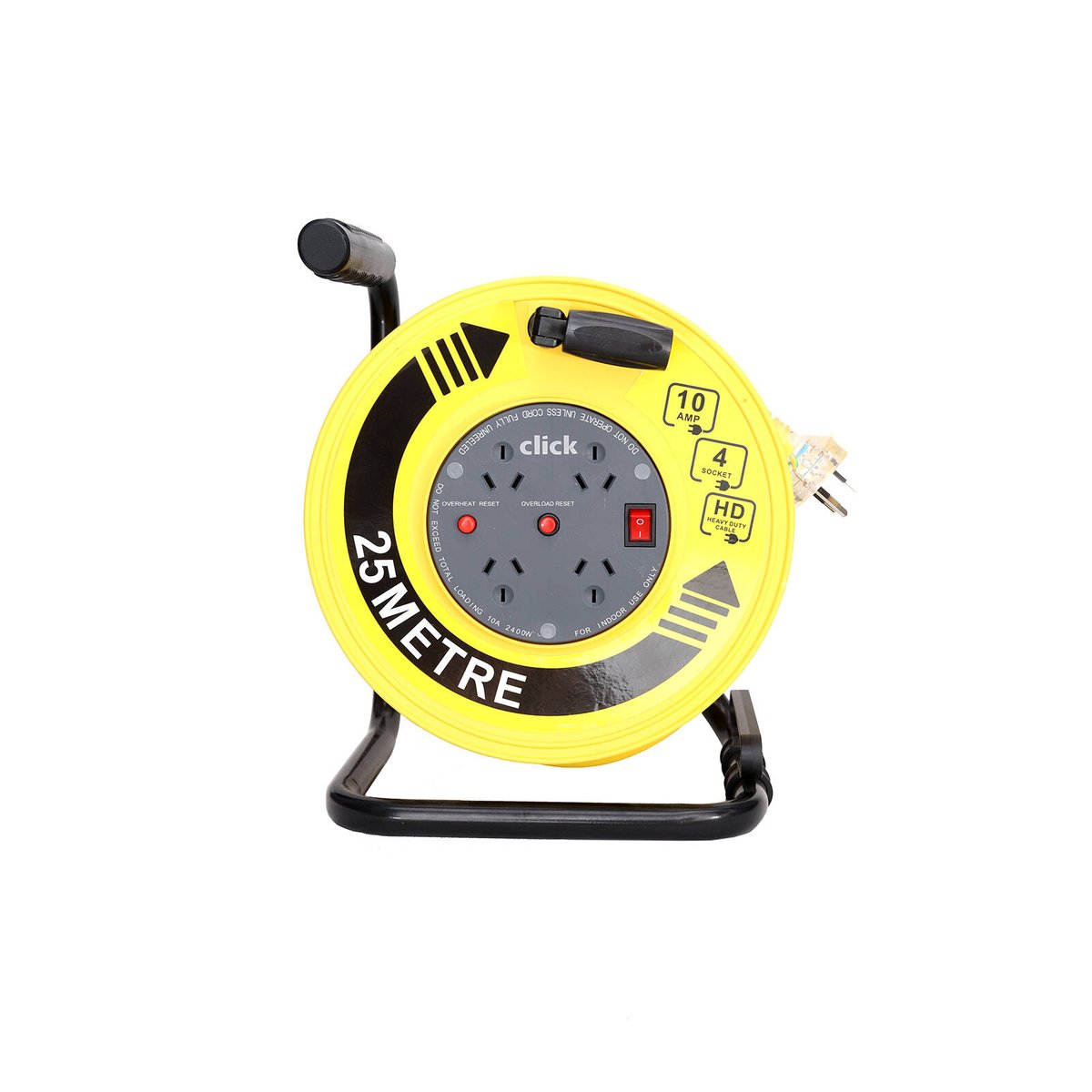 Click 25 Metre Heavy Duty 4 Outlet Cable Reel - Bunnings Australia