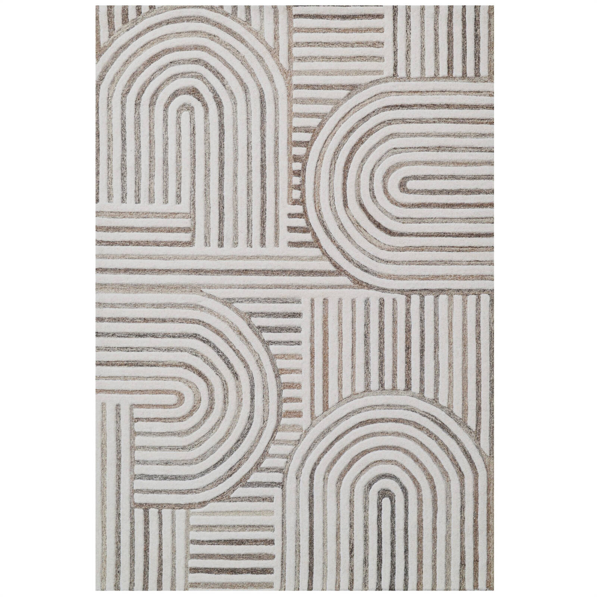 Contemporary Handmade Wool Rug-Unity 6230-Ivory Natural-190x280cm ...