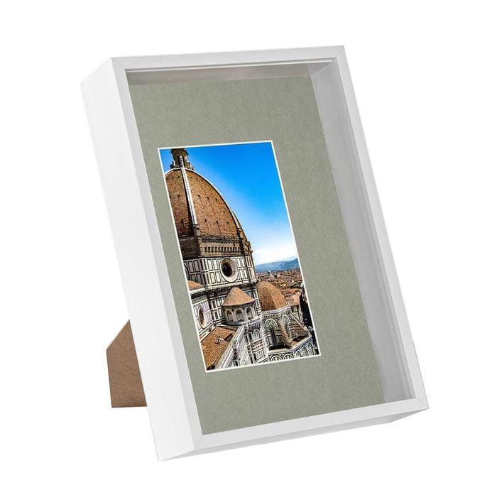 Nicola Spring 3D Deep Box Frame with A5 Mount - A4 (8" x 12") - White ...