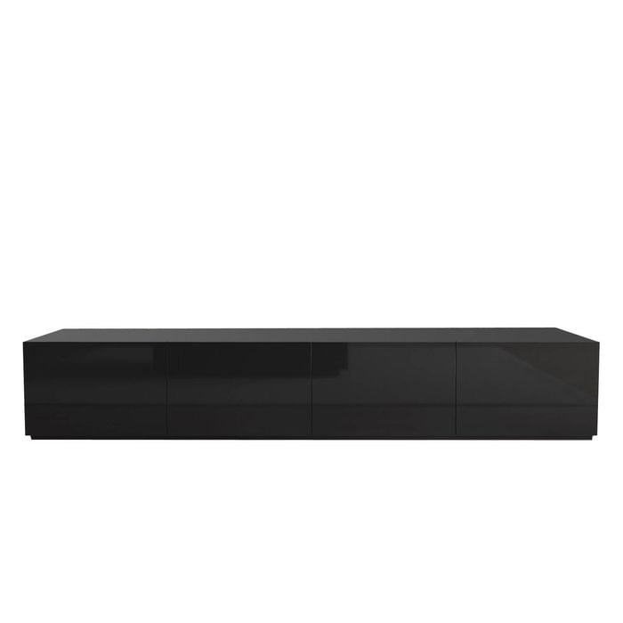 2.4m Black Gloss Suprilla TV Unit - Bunnings Australia