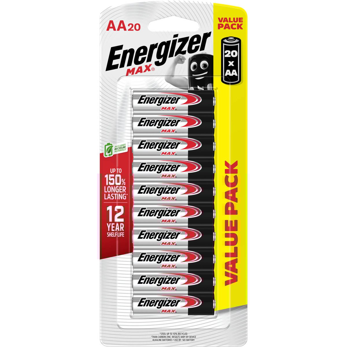 Energizer Max AA Batteries - 20 Pack - Bunnings Australia