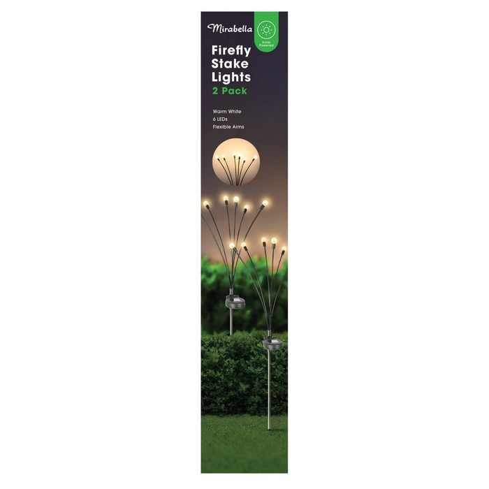 Mirabella Firefly Stake Lights - Pack of 2 - Bunnings Australia