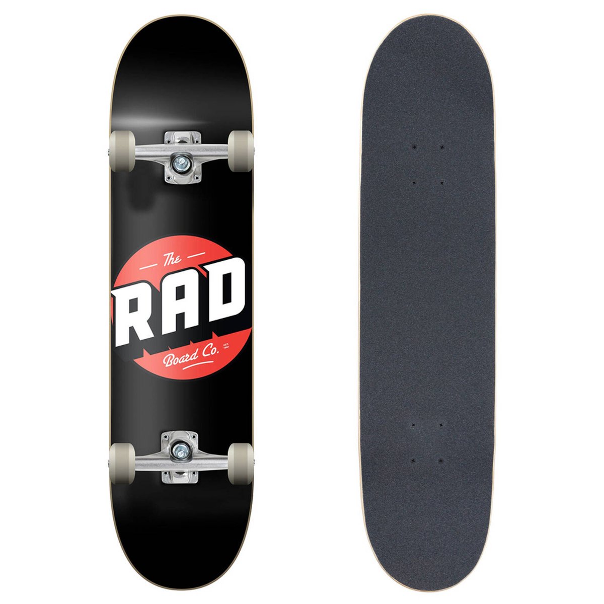 Rad Board Co Complete Skateboard Progressive Logo Classic Black Deck ...