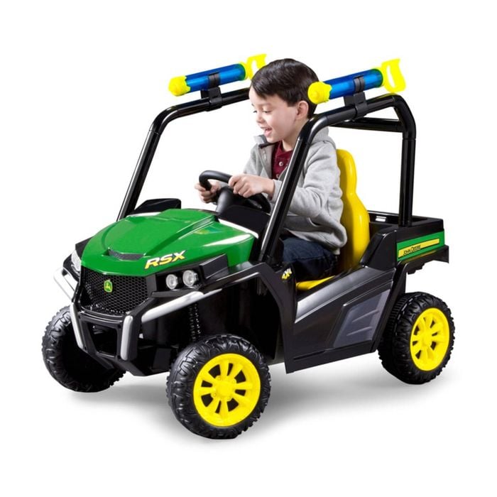 John Deere 6V RSX Battery Operated Gator Ride On With Water Bazooka 3y ...