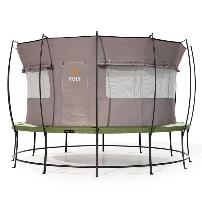 VULY Ultra 2 Pro Extra Large 16ft Trampoline with Enclosure - Round Kids Trampolines Bundle With ...