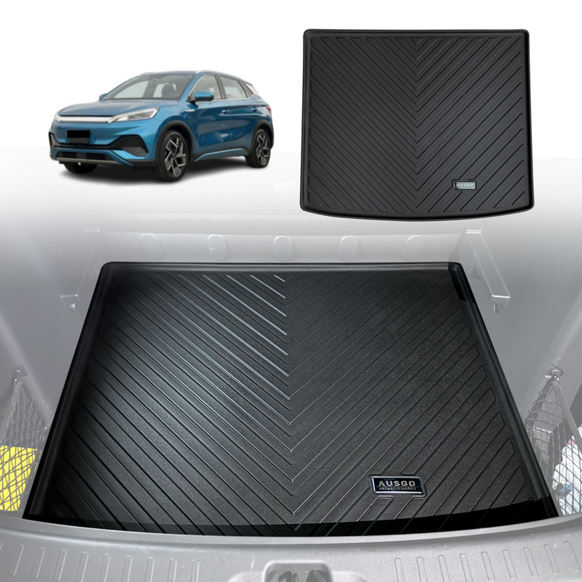 AUSGO Boot Liner for BYD ATTO 3 2022-Onwards Cargo Trunk Mat - Bunnings ...