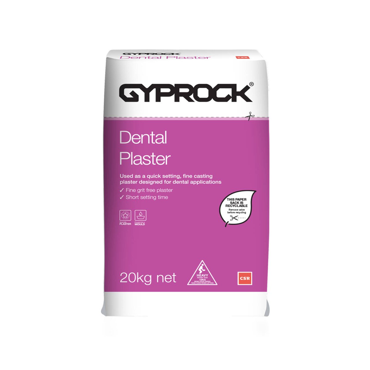 CSR Gyprock 20kg Dental Plaster - Bunnings Australia