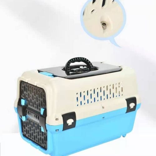YES4PETS Medium Dog Cat Crate Pet Rabbit Carrier Travel Cage With Tray ...
