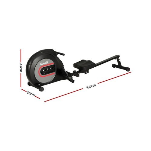 Everfit Rowing Machine Elastic Resistance Rower Home Gym Cardio Fitness ...