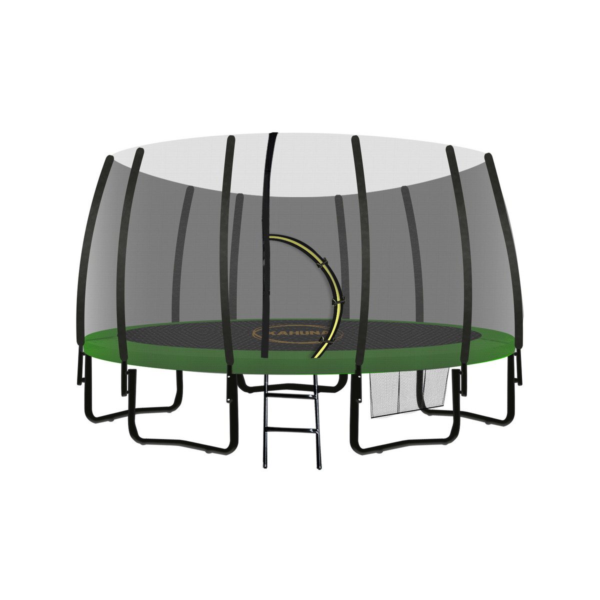 Kahuna Twister 12ft Springless Trampoline - Green - Bunnings Australia