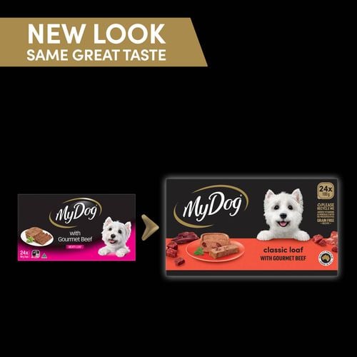 My Dog 100g Classic Loaf with Gourmet Beef Adult Wet Dog Food - 24 ...