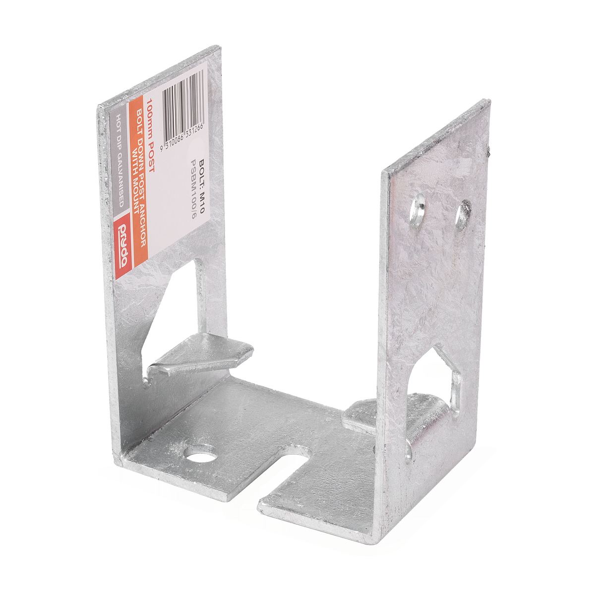 Pryda 100mm M10 Bolt Down w Raised Mount Post Anchor - Bunnings Australia