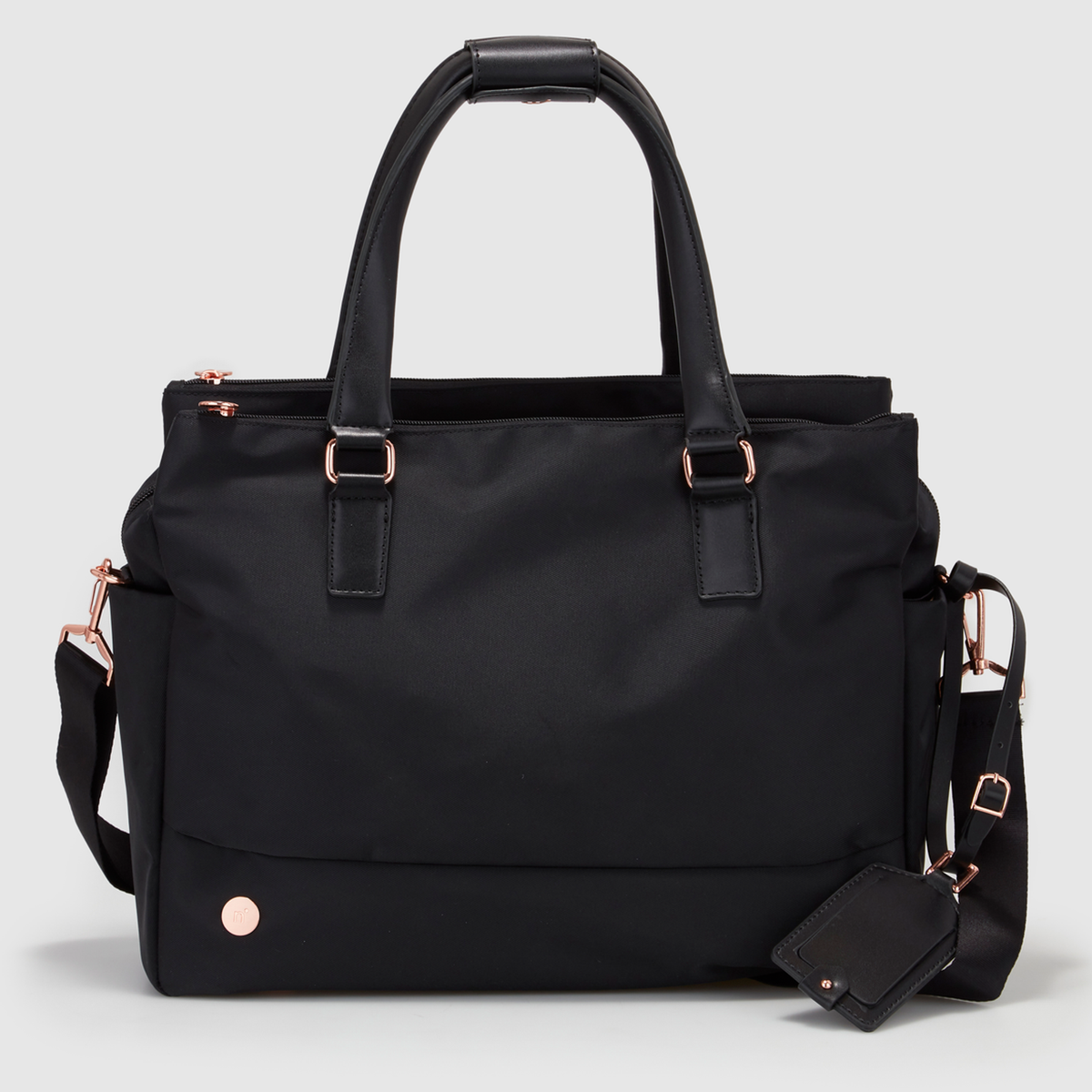 Nere Black Twill Triple Compartment Tote - Bunnings Australia